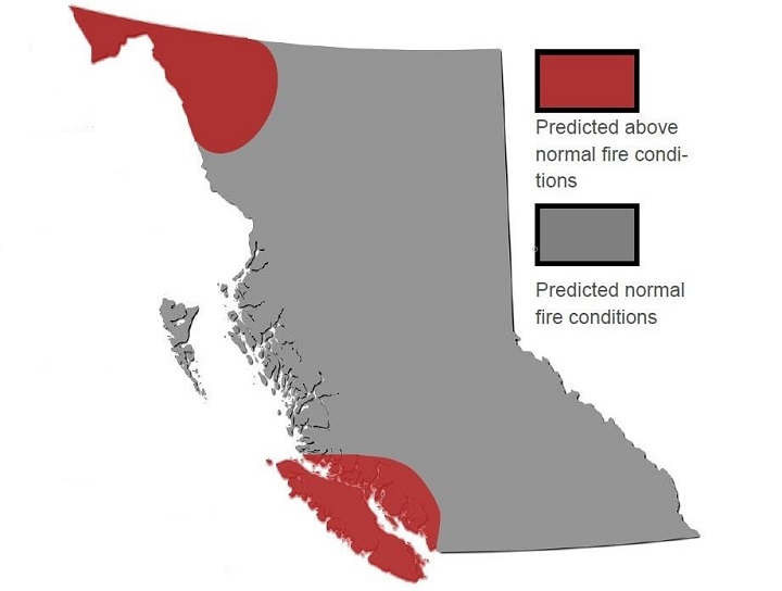 BC Wildfire Service predicting normal fire conditions in July for most ...