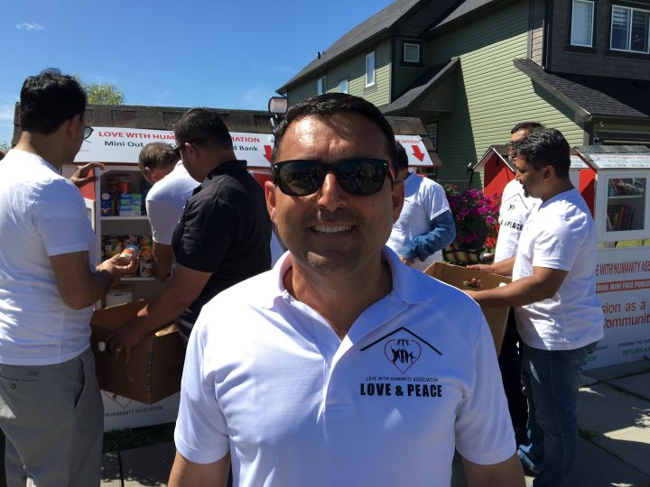 Calgarians open mini outdoor food bank: ‘Whatever you like, you can ...