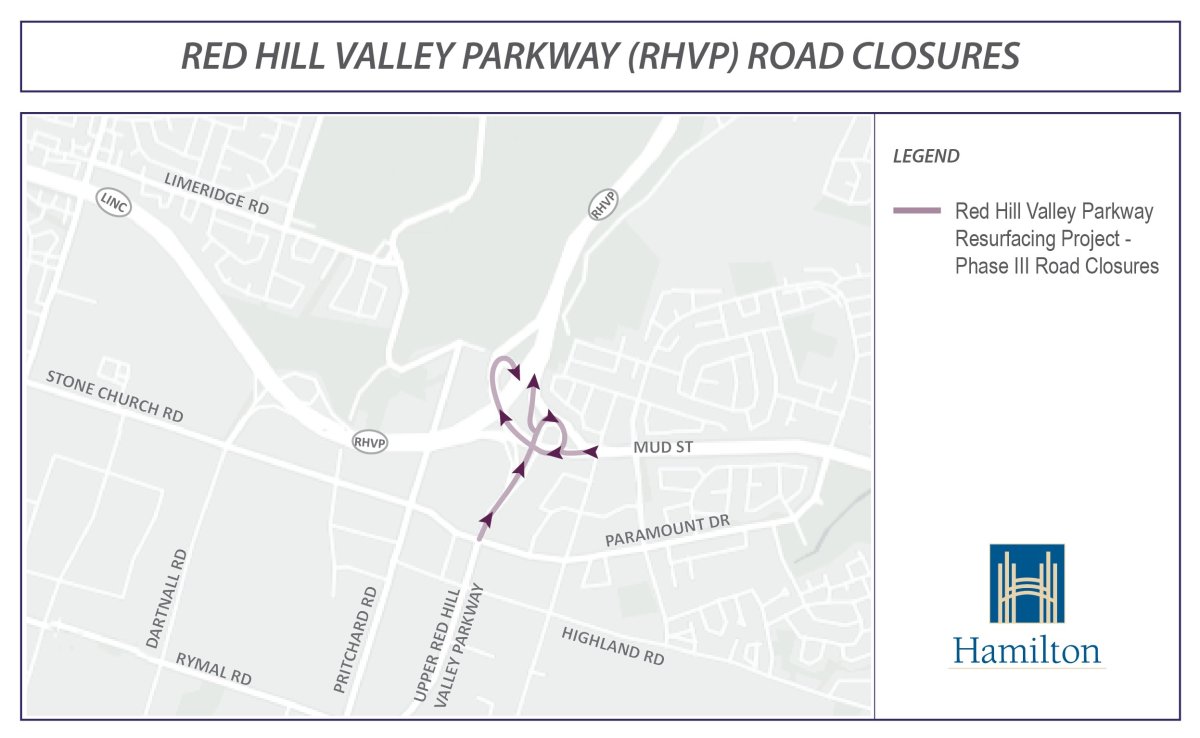 Southbound lanes of Red Hill Valley Parkway to reopen next week ...