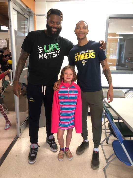 Slam dunk relationship: Edmonton Stingers help out at McCauley Boys and ...