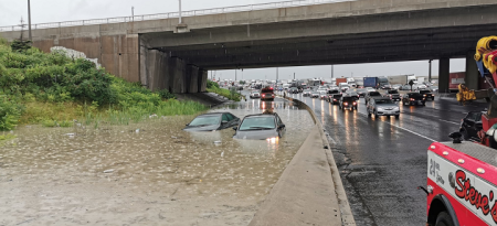 Heavy rain in Toronto causes localized flooding across roadways ...