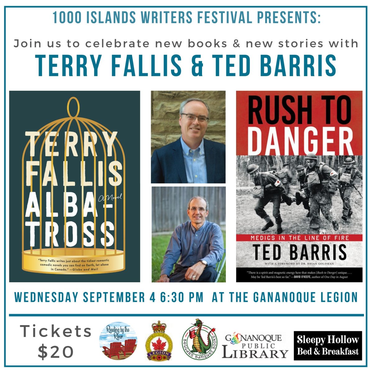 An Evening with Terry Fallis & Ted Barris – Book Launches - GlobalNews ...