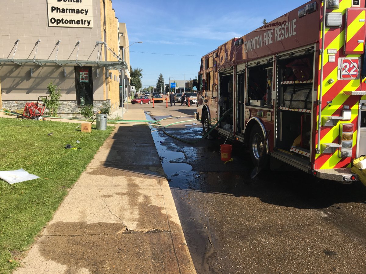 Apartment fire forces people from their homes in central Edmonton ...