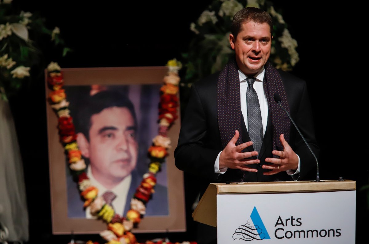 Andrew Scheer, Stephen Harper attend memorial for Calgary MP Deepak ...