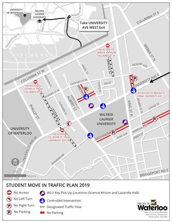 Waterloo announces traffic adjustments ahead of university move-in ...