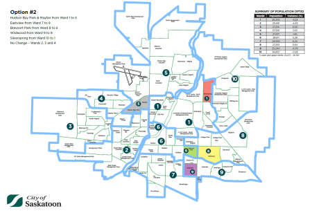 3 options proposed for redefining Saskatoon’s ward boundaries ...