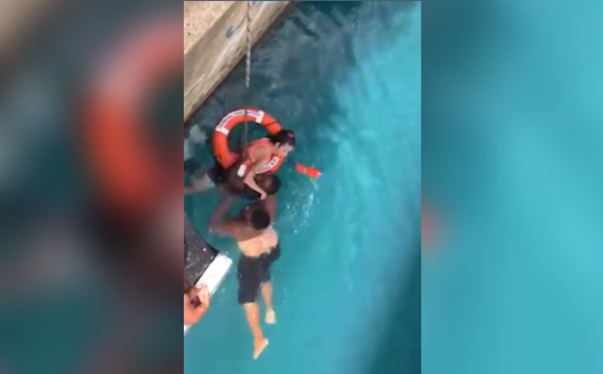 Girl in wheelchair rescued after falling off dock into the ocean ...