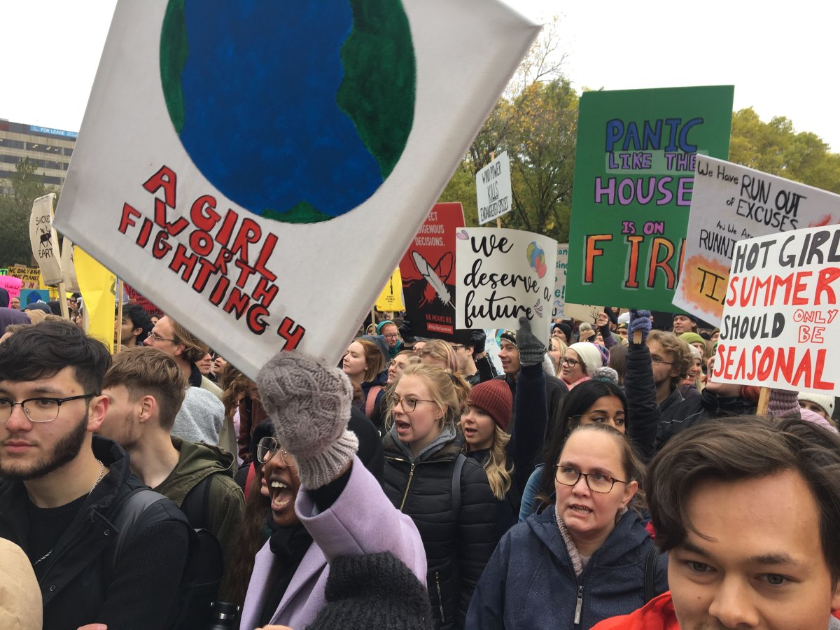 Edmonton students rallying for action on climate change converge on ...