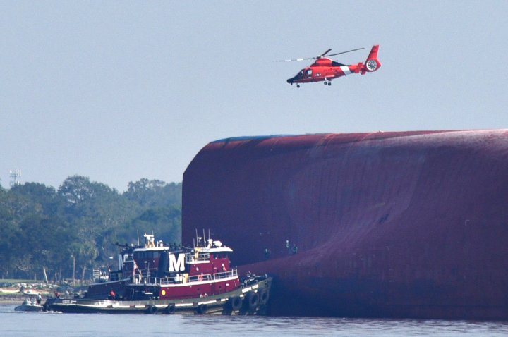 4 missing crew members rescued after cargo ship overturns near Georgia ...