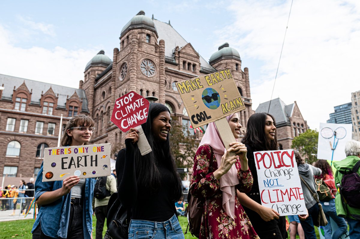 Arrest at Montreal climate strike after protester reportedly throws egg ...