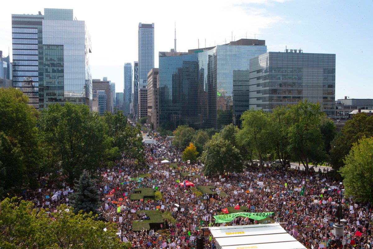 Arrest at Montreal climate strike after protester reportedly throws egg ...