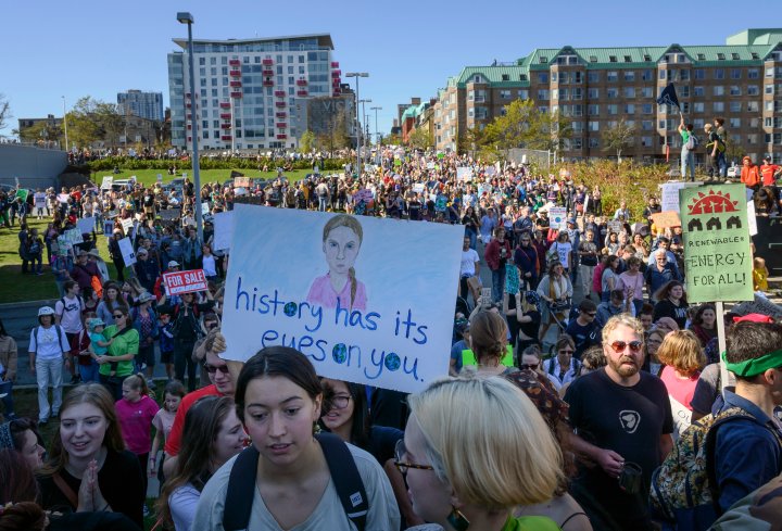 Arrest at Montreal climate strike after protester reportedly throws egg ...