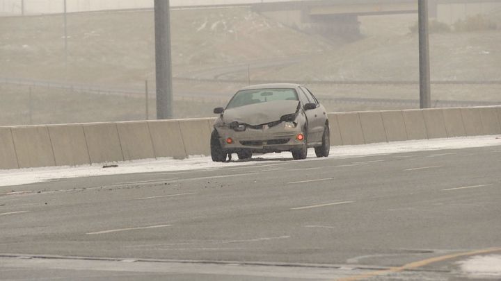 Calgary police urge drivers to be cautious after overnight snowfall ...