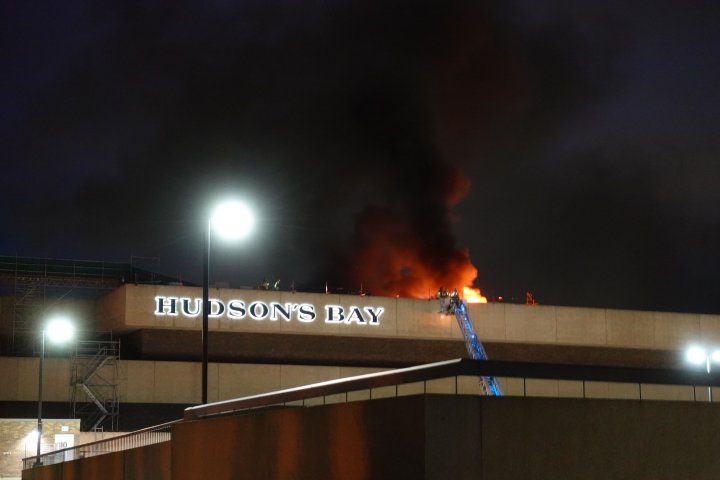 Fire breaks out on roof of Southgate Centre shopping mall - Edmonton ...