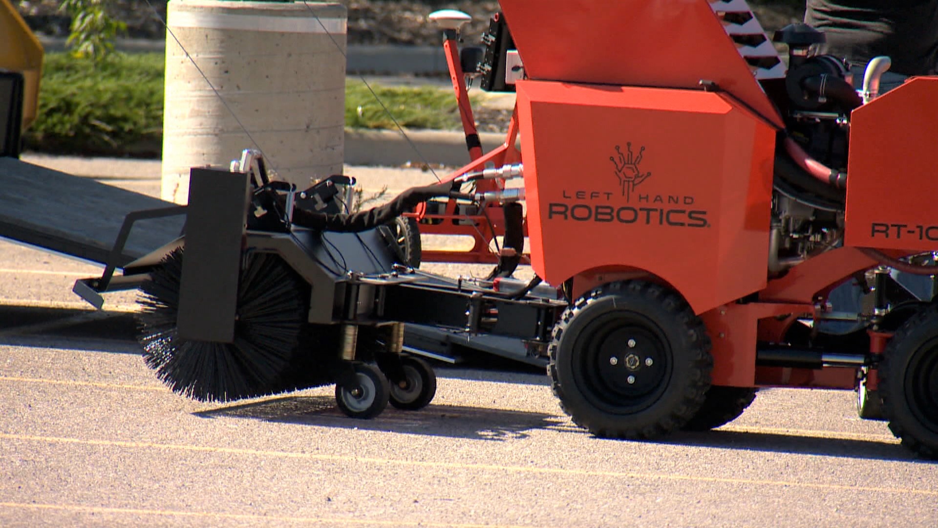 The future of snow clearing? Robotic snow-removal machines on display ...