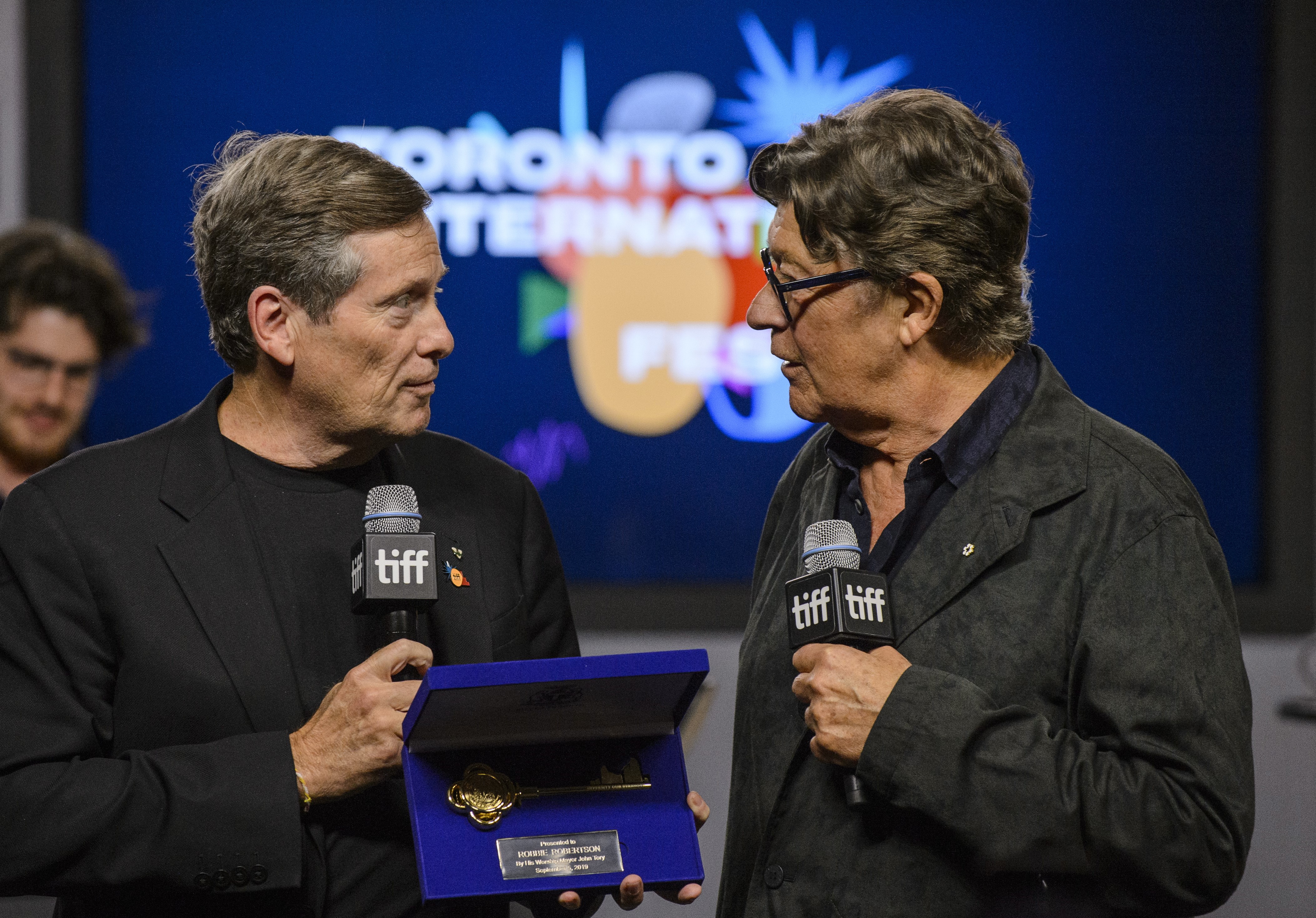 Musician Robbie Robertson given key to the city by Toronto Mayor John ...