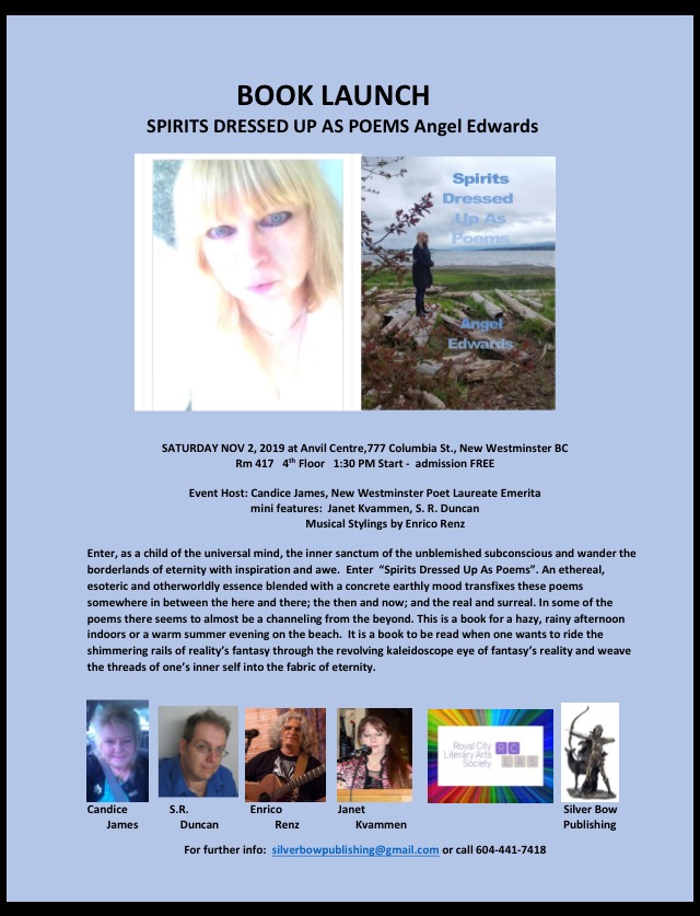 Angel Edwards third book of poetry “Spirits Dressed Up As Poems” book ...