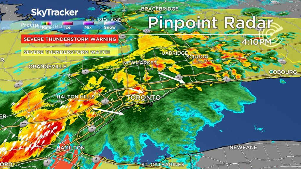 Severe thunderstorm warning issued for Toronto, city hits record ...