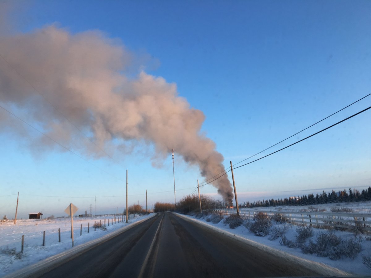 Flames, large plume of smoke seen coming from home under construction ...