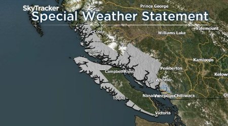 Heavy rain and winds expected for B.C. coast, Vancouver Island this ...