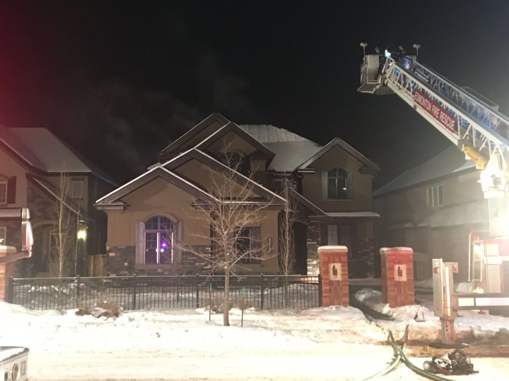 Fire breaks out inside empty home in southwest Edmonton Monday morning ...