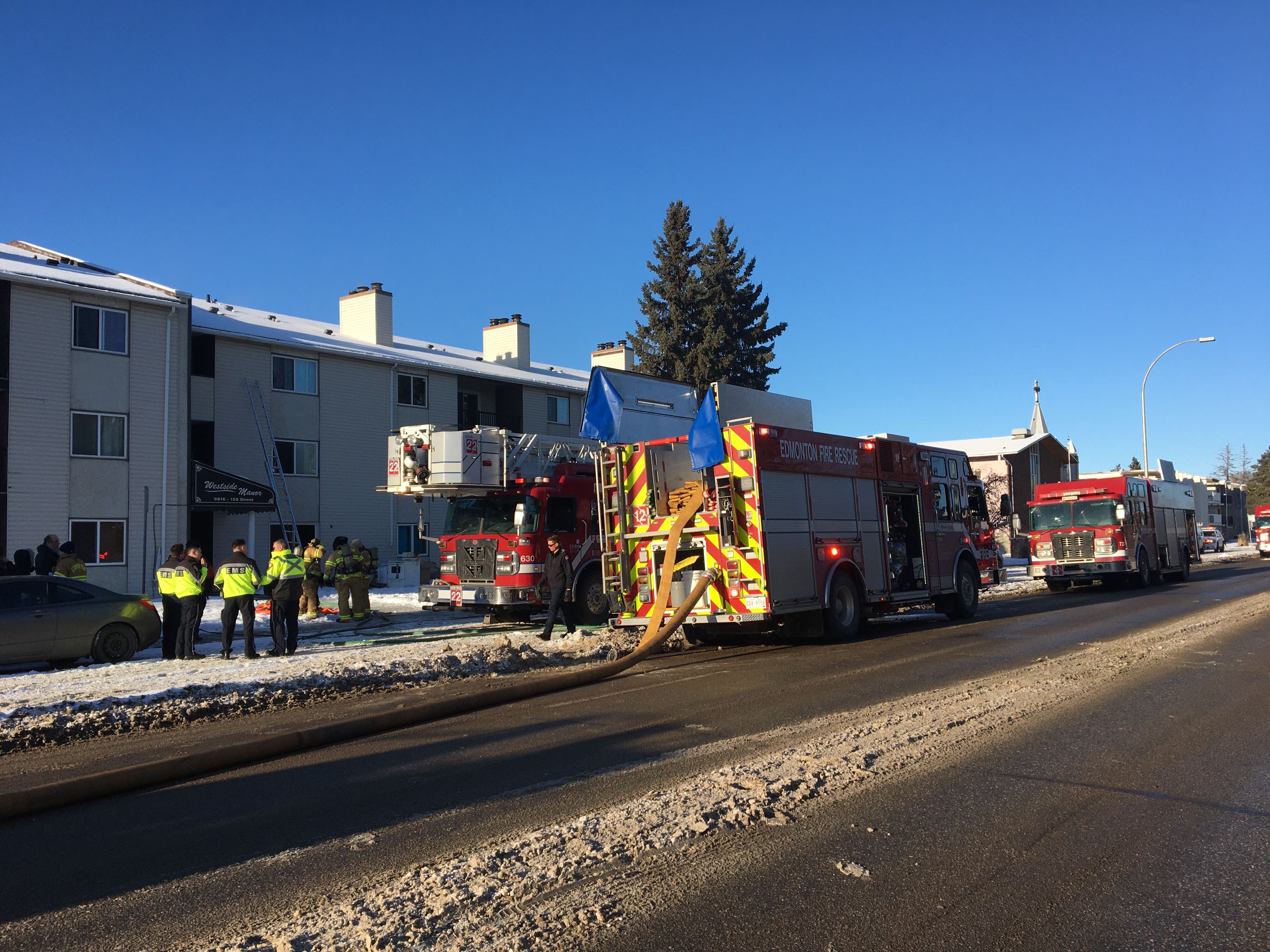 No injuries after west Edmonton apartment fire - Edmonton | Globalnews.ca