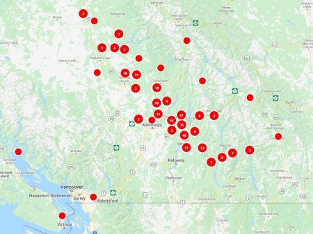Widespread power outages in B.C.’s Southern Interior following heavy ...
