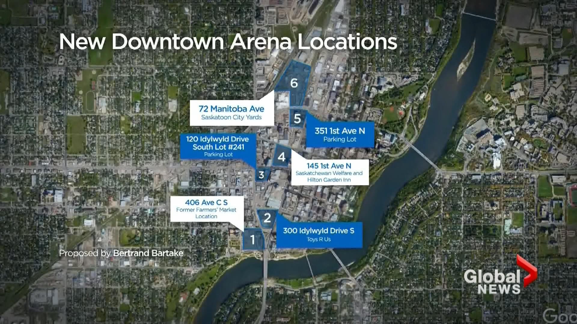 Saskatoon architect tweets 6 places he thinks would suit new arena for ...