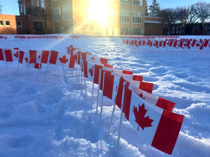Edmonton couple known for patriotism celebrate 2020 with Canadian flag ...