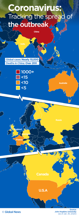 Coronavirus map: Tracking the spread across borders and flight paths ...