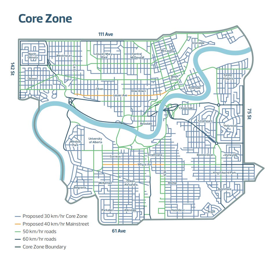 Edmonton councillors vote for default 40 km/h residential speed limit ...