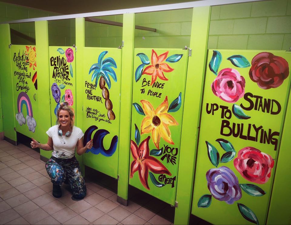 Moncton artist paints anti-bullying messages on murals in schools - New ...