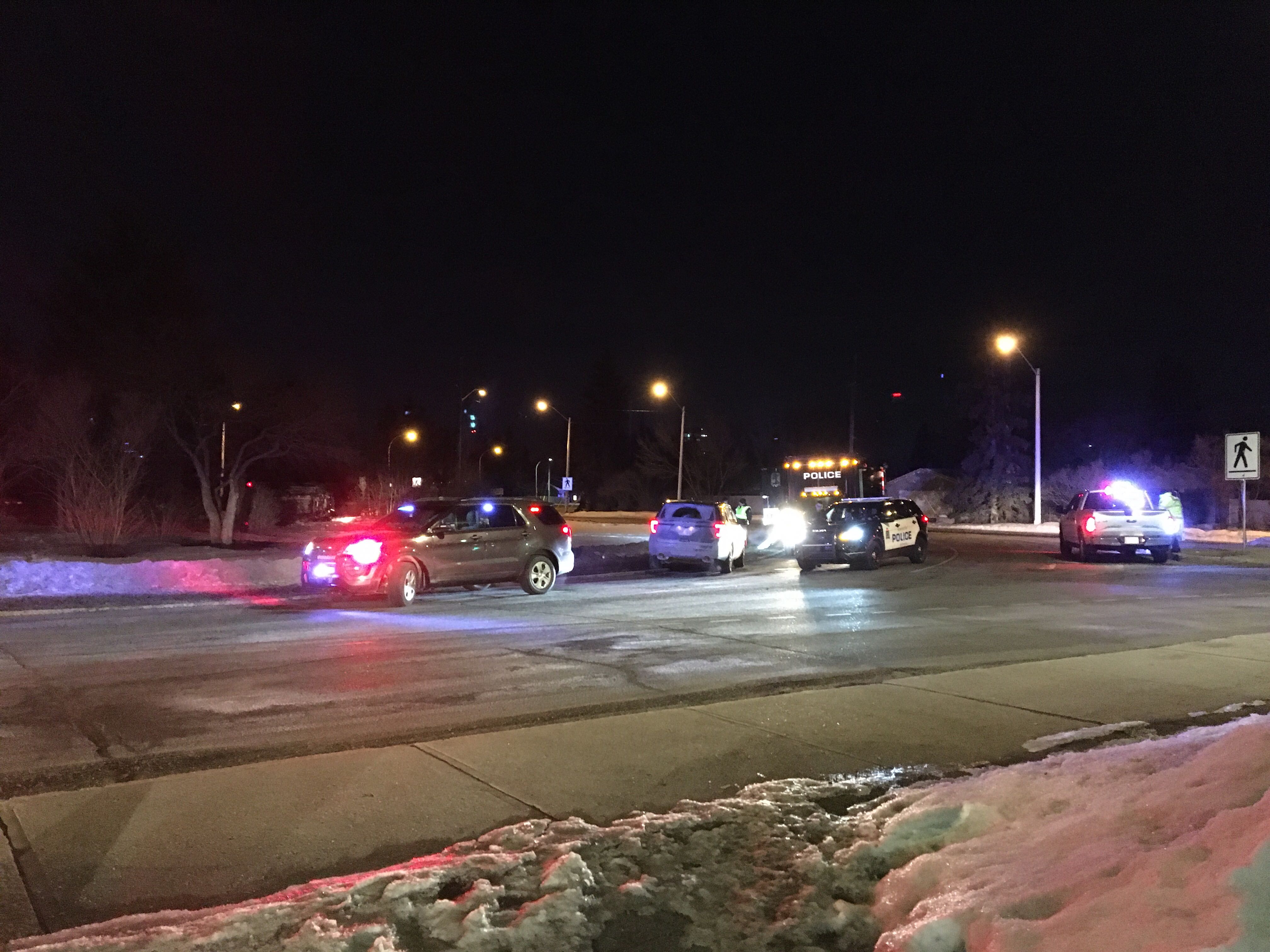 Truck rollover in west Edmonton traffic circle sends 5 people to ...
