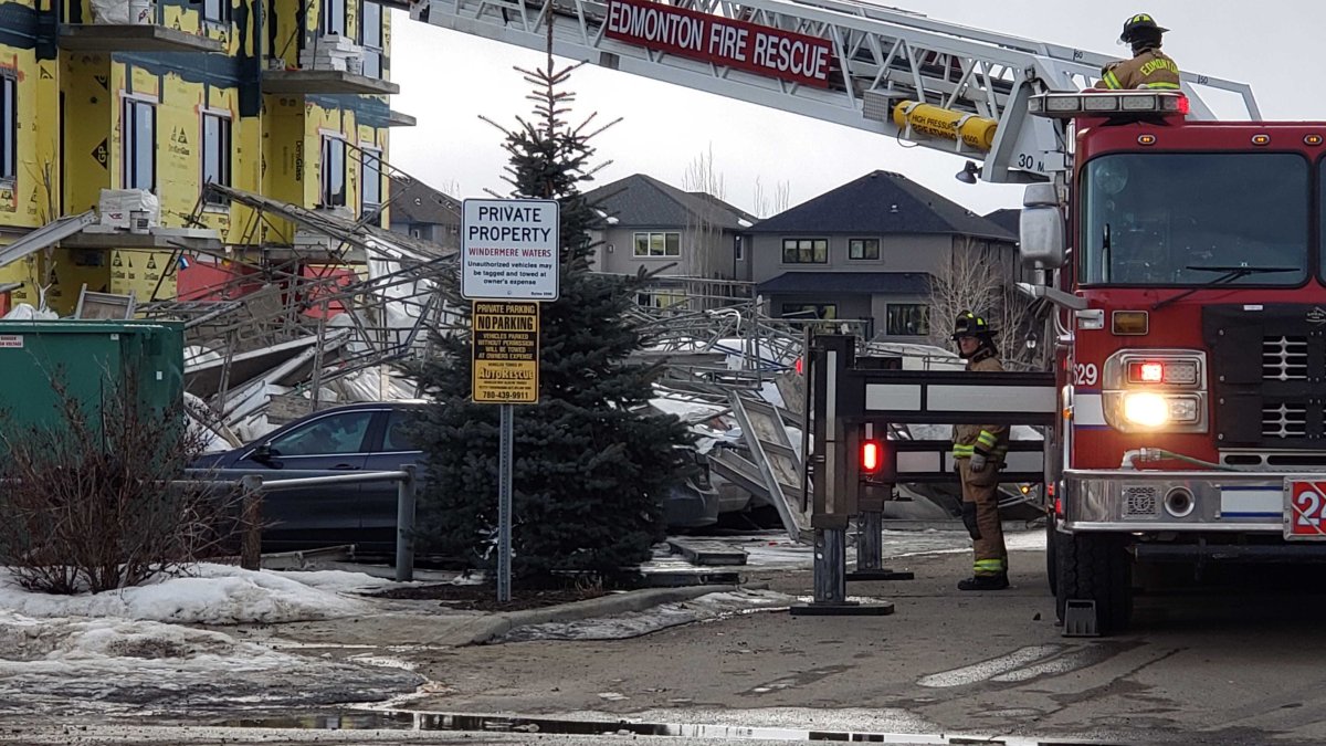 Scaffolding collapses at southwest Edmonton construction site ...