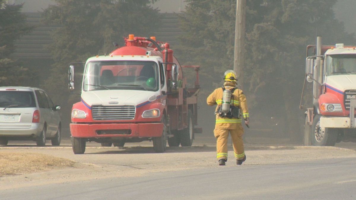 Regina Fire Department battle business fire in city’s northeast ...