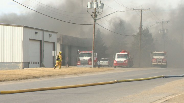 Regina Fire Department battle business fire in city’s northeast ...