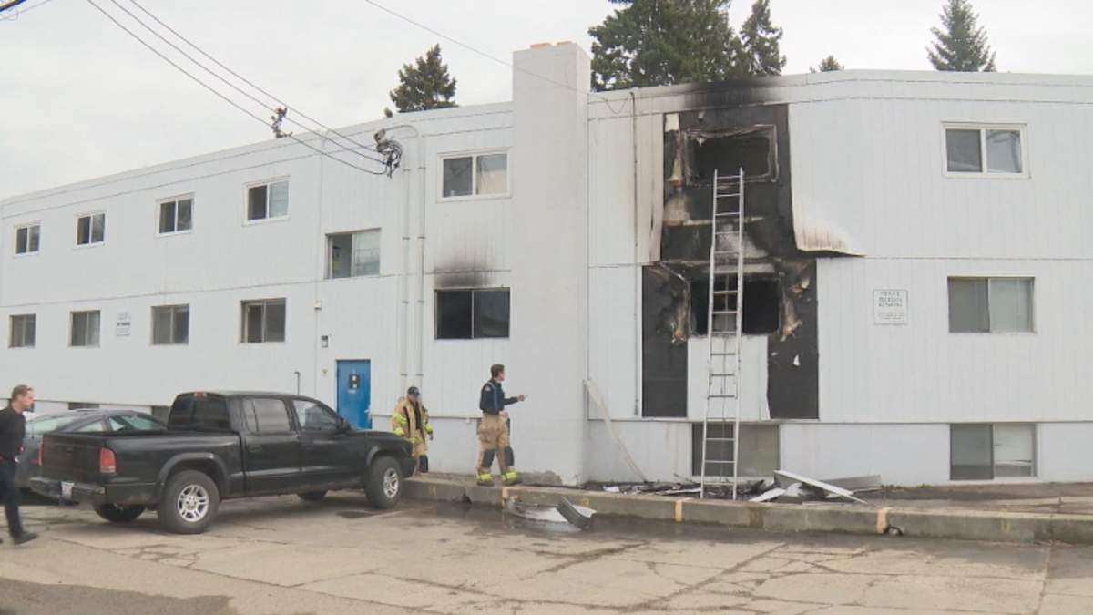 2 people sent to hospital after west Edmonton apartment fire - Edmonton ...