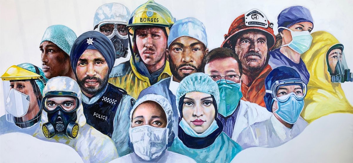 ‘ART THROUGH THE WINDOW’: An Artist’s Tribute to Frontline Workers ...