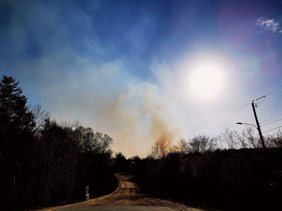 20 fire departments battling large forest fire in Nova Scotia’s Chester ...