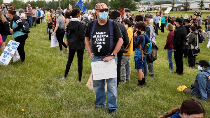 Some anger but Innisfail Black Lives Matter rally mostly peaceful ...