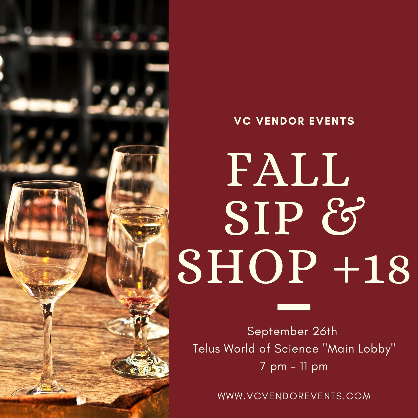 Fall Sip & Shop +18 - GlobalNews Events
