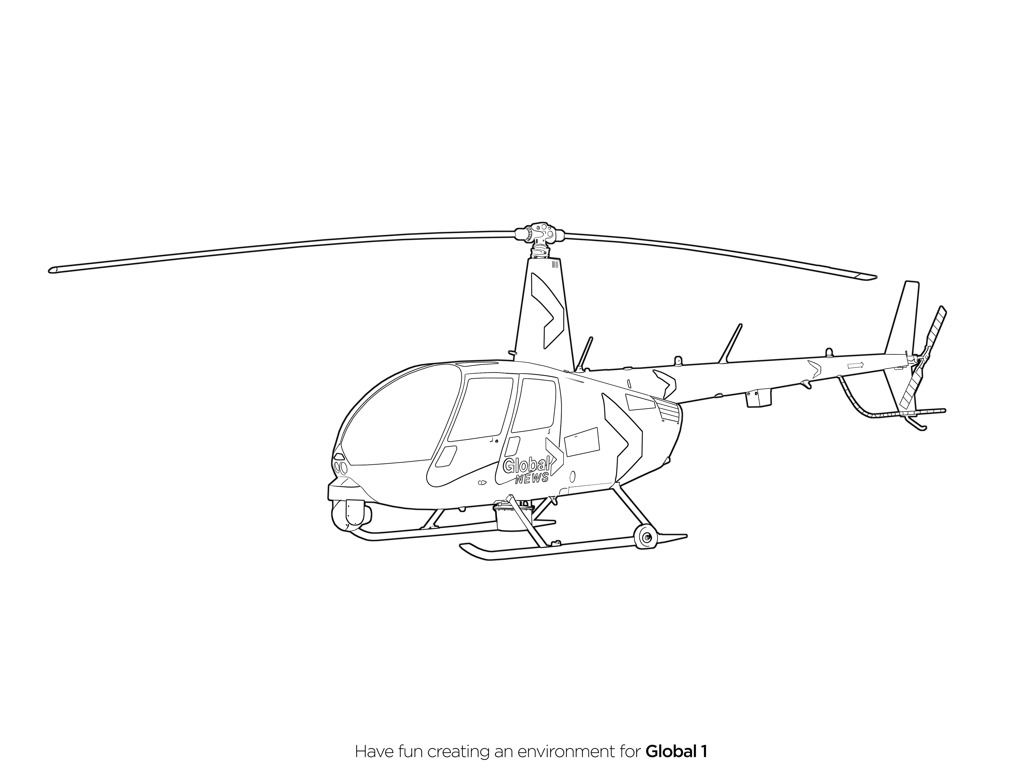 Global News Colouring Pages