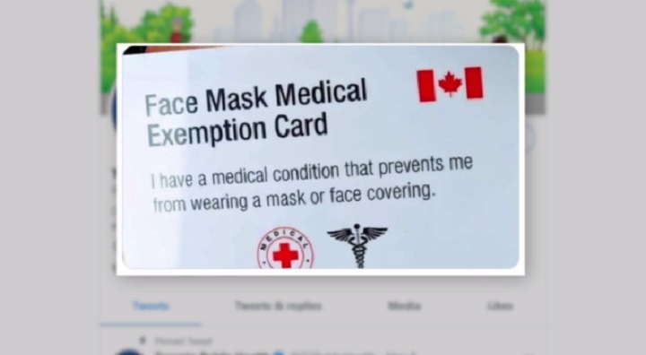 Coronavirus: Phony medical face mask exemption cards confound Ontario ...