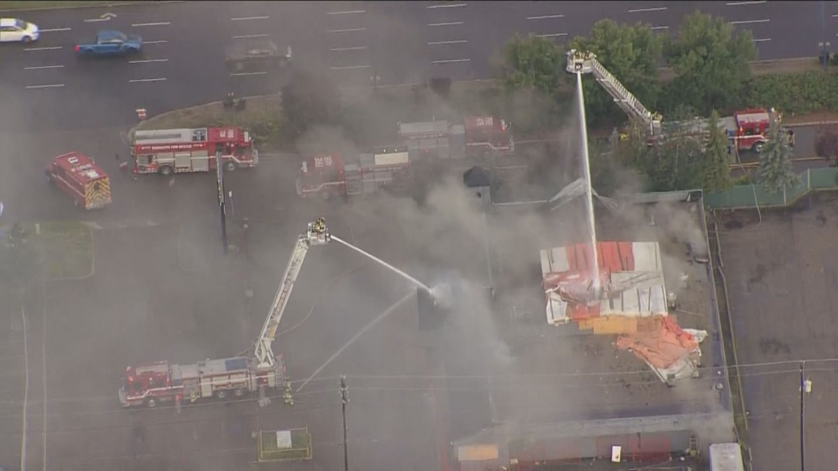 Fire crews battle blaze at Diamond’s Gentlemen’s Club in south Edmonton ...