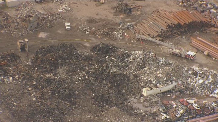 Fire declared out at Strathcona County recycling facility - Edmonton ...
