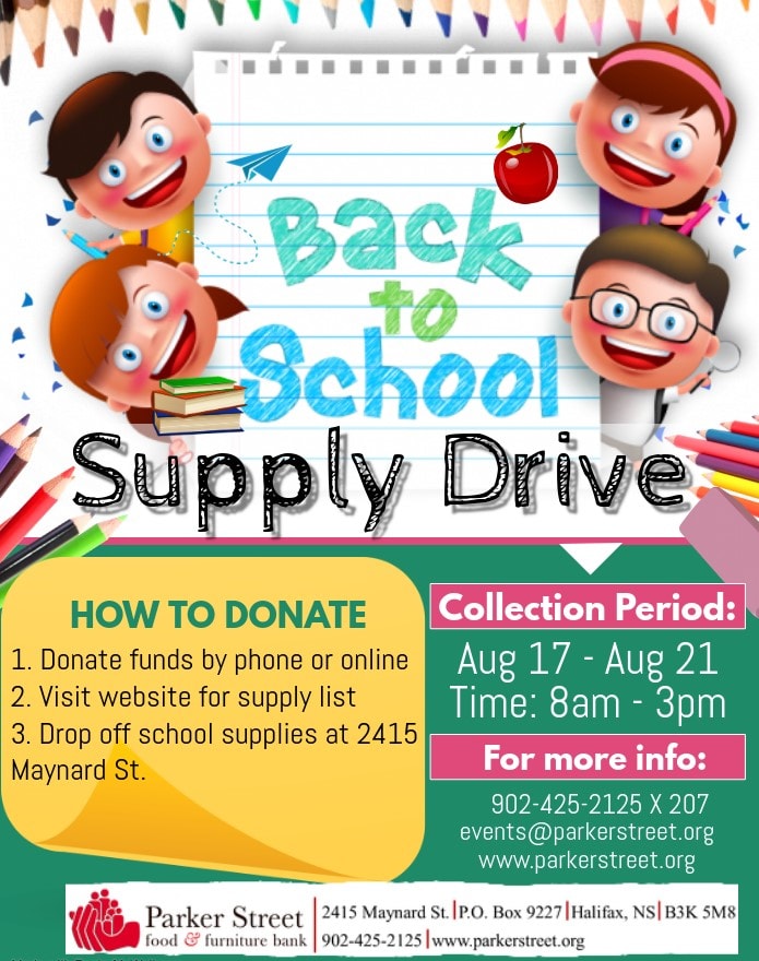 Parker Street Food & Furniture Back to School Supply Drive - GlobalNews ...