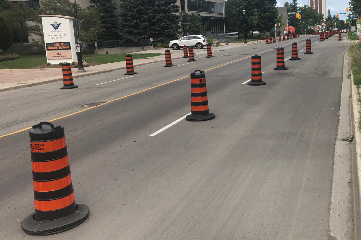Temporary bike lane project in Cambridge axed, Kitchener portion ...