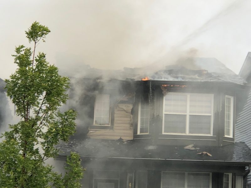 Calgary firefighters battle house fire in Evanston - Calgary ...