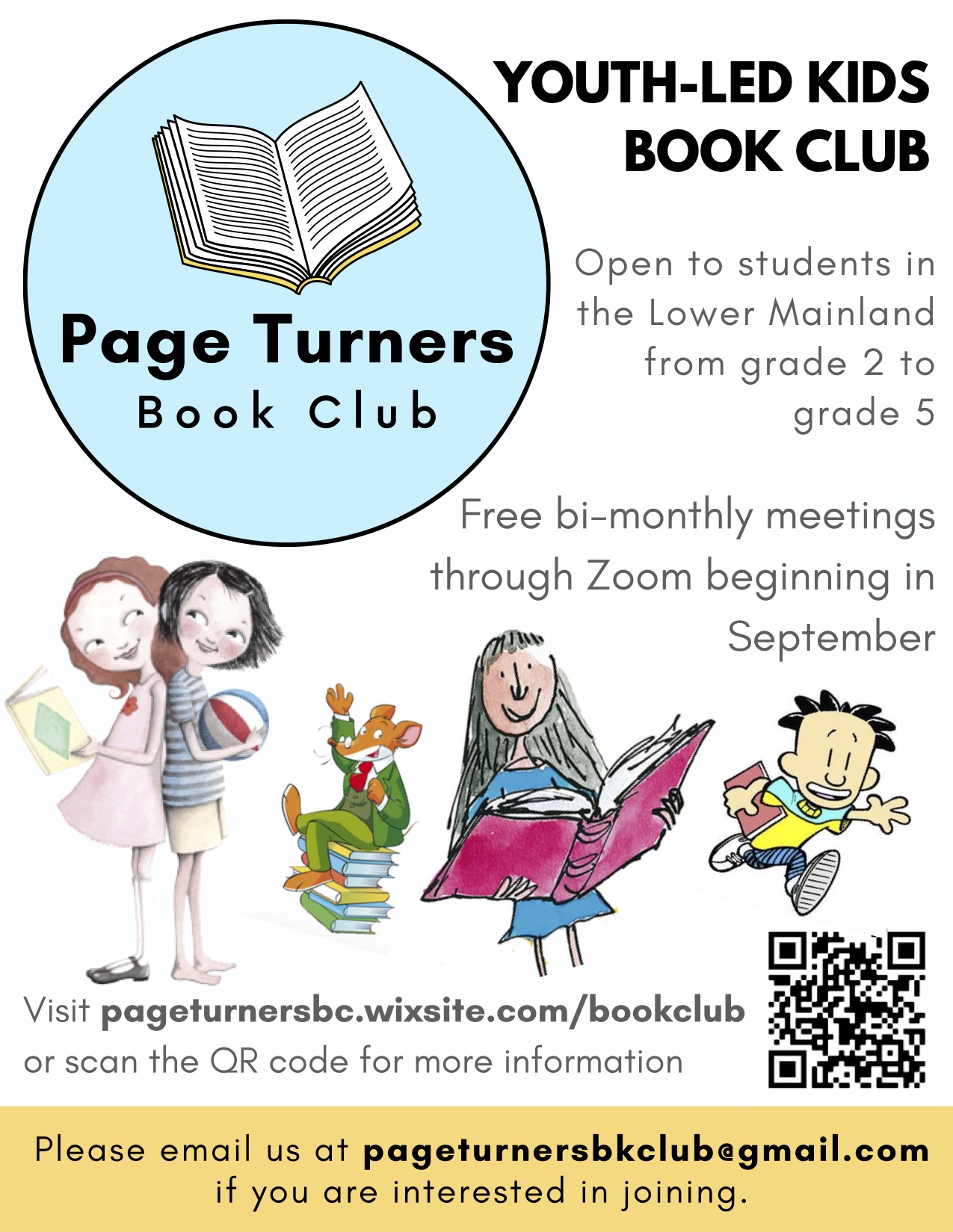 Introductory Meeting for Page Turners Kids Book Club! - GlobalNews Events