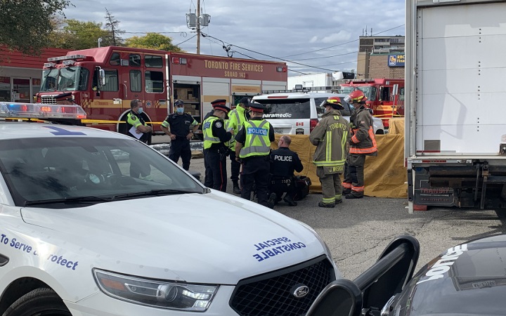 Man dead after being hit by truck and pinned in Toronto’s north end ...